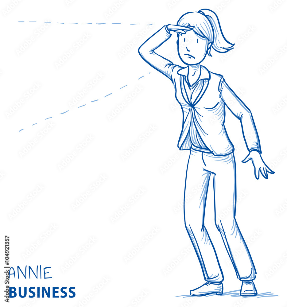 Cartoon Searching For Something
