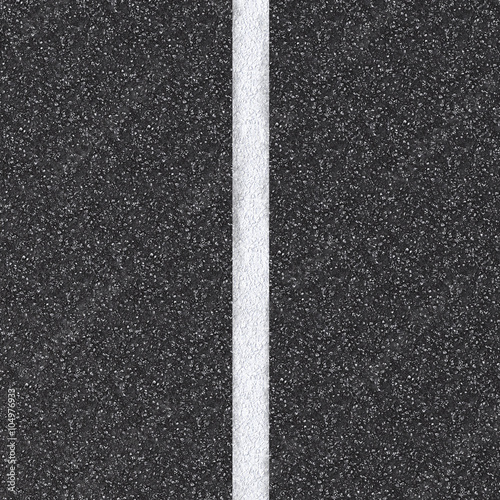 Asphalt Road Top View