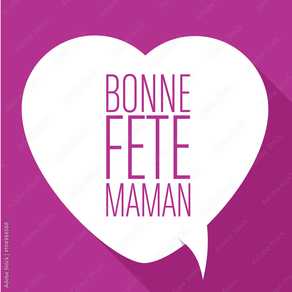 Vetor de bonne fête maman do Stock | Adobe Stock