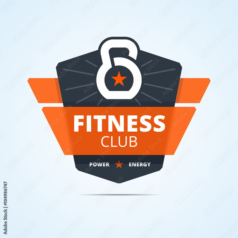 Fitness club logo. Stock Vector | Adobe Stock