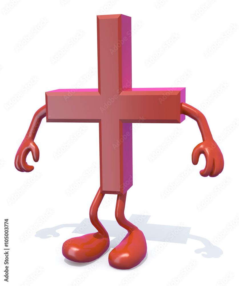 Addition Symbol Pink