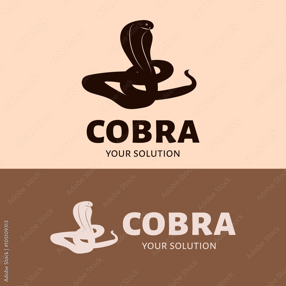 Vector logo Cobra. Brand logo in the shape of a Cobra Stock Vector ...