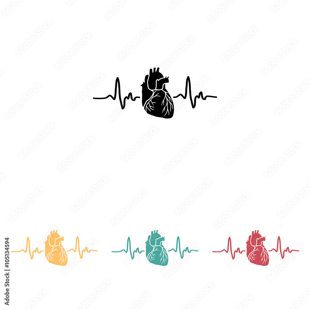 cardiology icon Stock Vector | Adobe Stock
