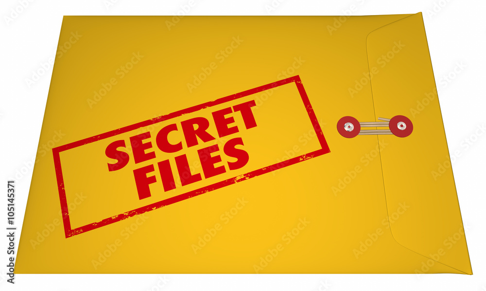 Secret Confidential Classified Files Documents Stamped Envelope Stock ...