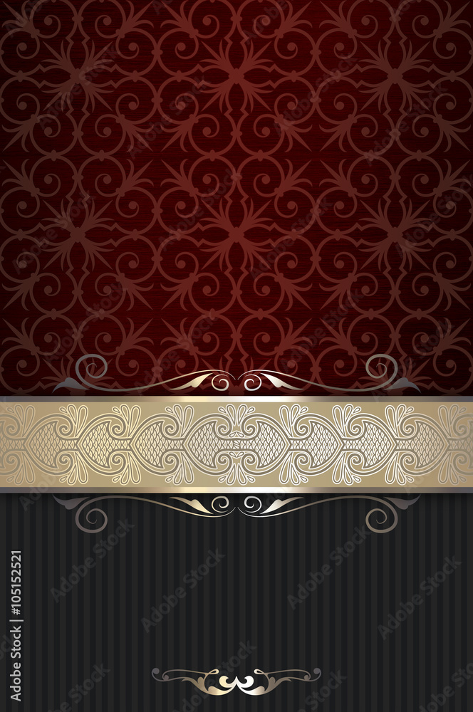 Vintage background with old-fashioned patterns. Stock Photo | Adobe Stock