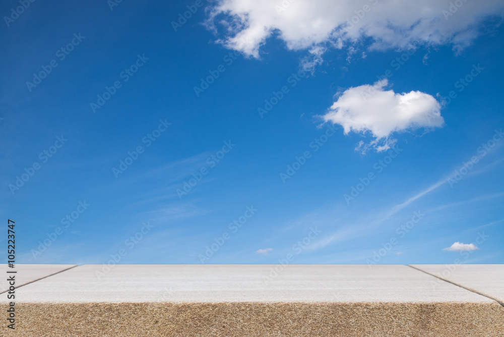 Abstract background from concrete and blue sky with cloud Stock Photo ...