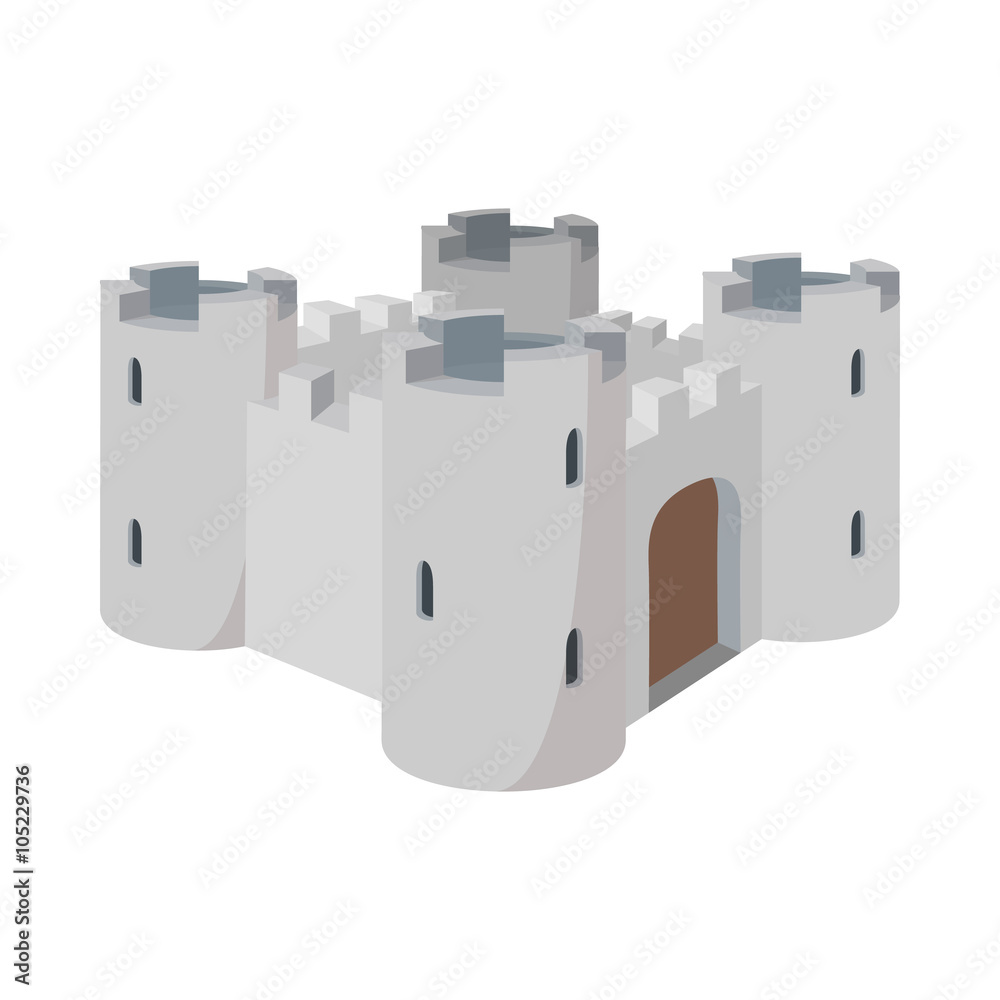 Medieval Windsor Castle icon, cartoon style Stock Vector | Adobe Stock