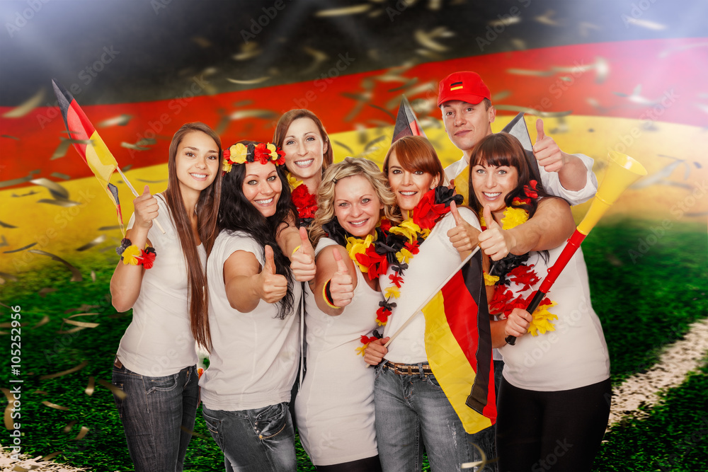 german soccer fans Stock-Foto | Adobe Stock