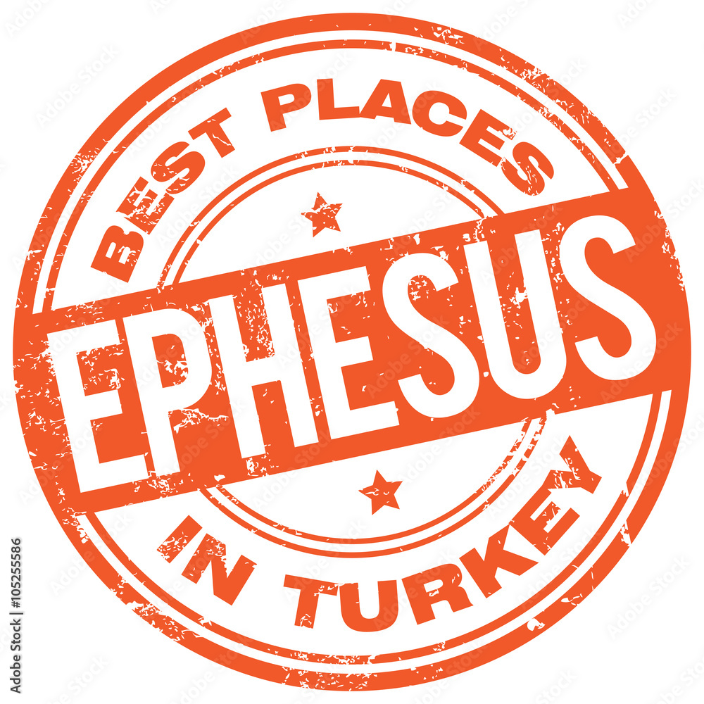 ephesus turkey stamp Stock Vector | Adobe Stock