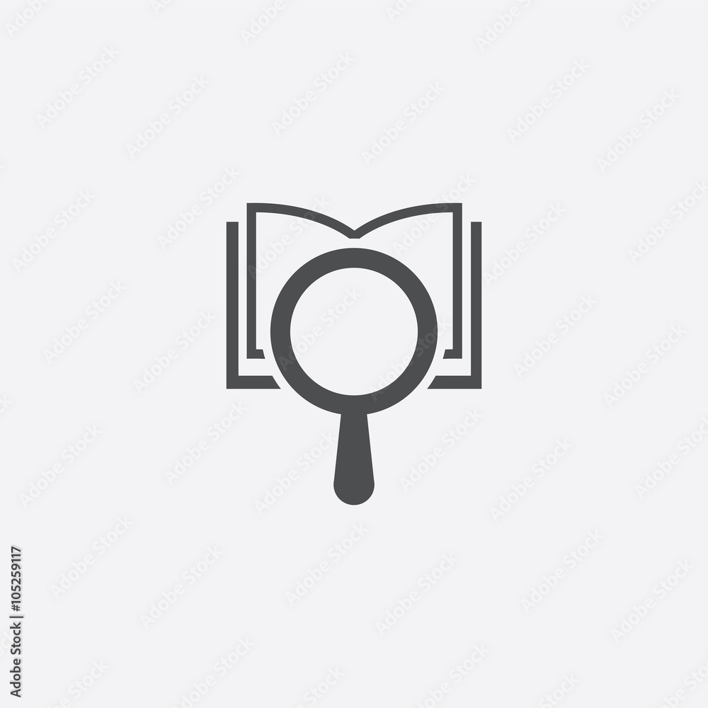book search icon Stock Vector | Adobe Stock