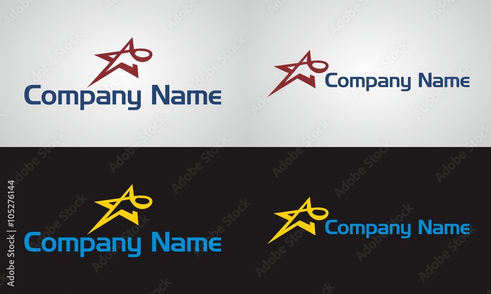 star logo Stock Vector | Adobe Stock
