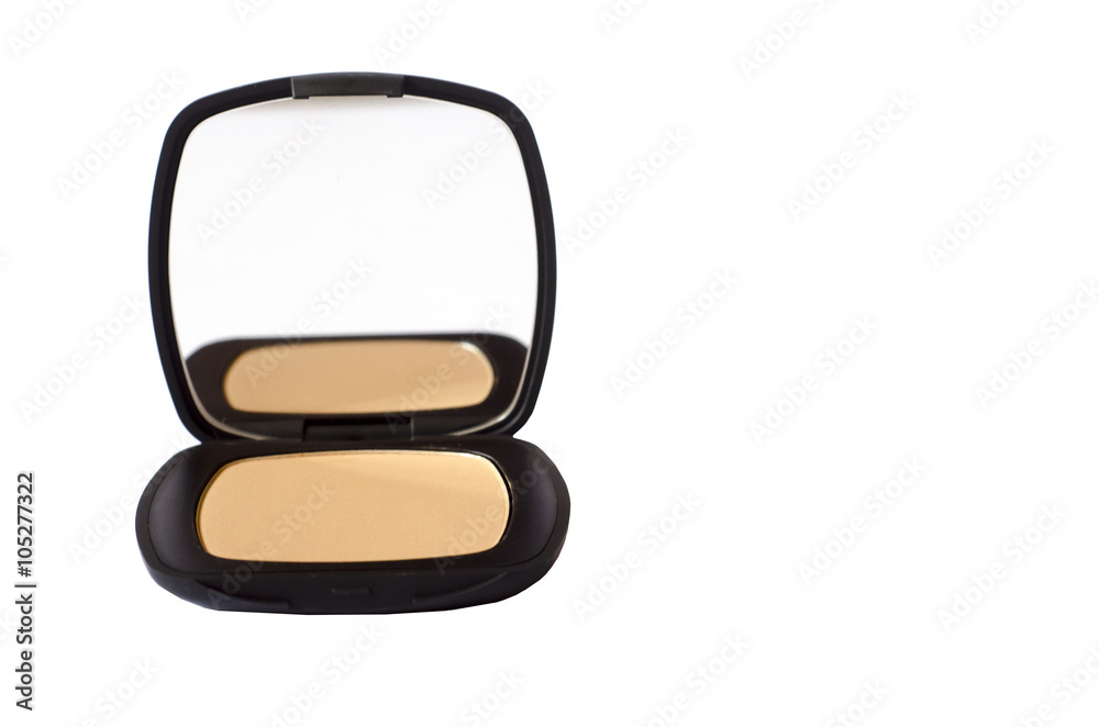 Compact foundation with mirror isolated in white background Stock Photo ...