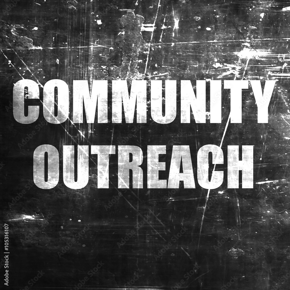 Community outreach sign Stock Illustration | Adobe Stock