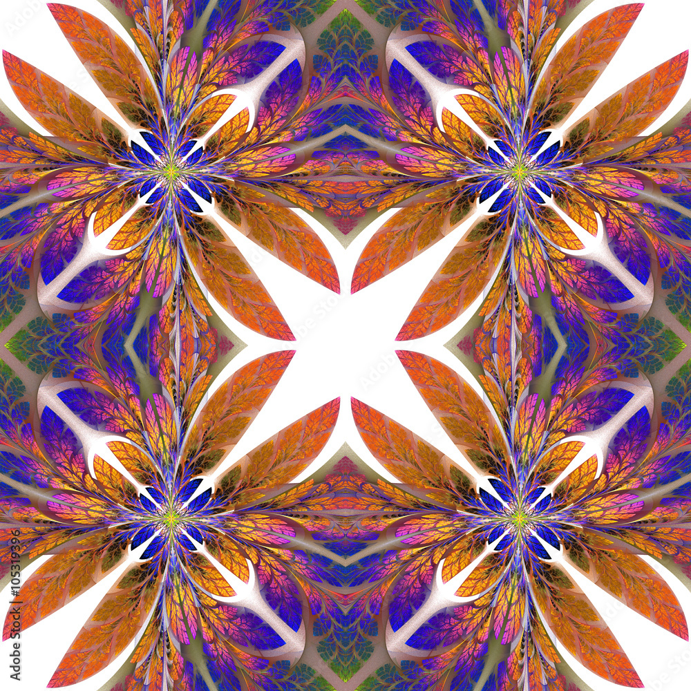 Symmetrical pattern of the leaves. You can use it for invitation Stock ...