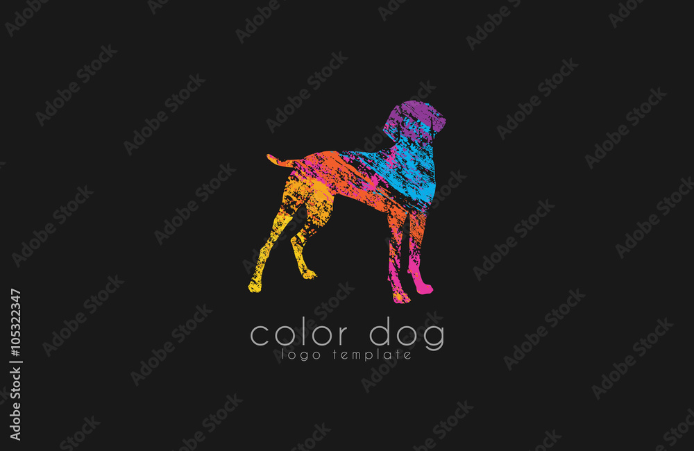 Dog logo design. Animal logo. Colorful logo. Creative logo. Pat logo ...