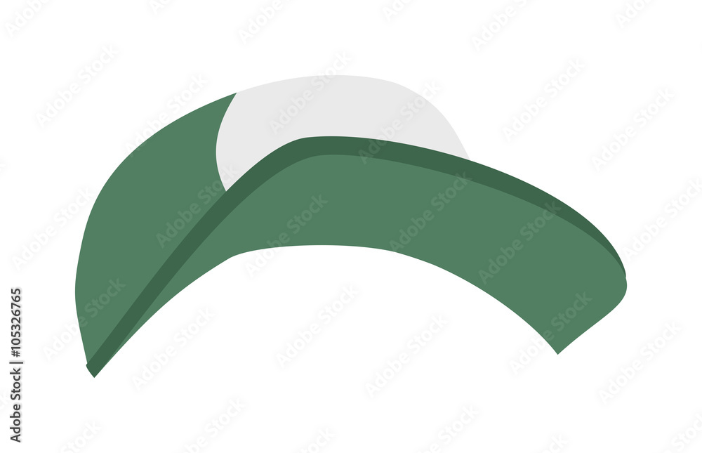 Fashion sport cap cartoon flat vector illustration. Stock Vector ...