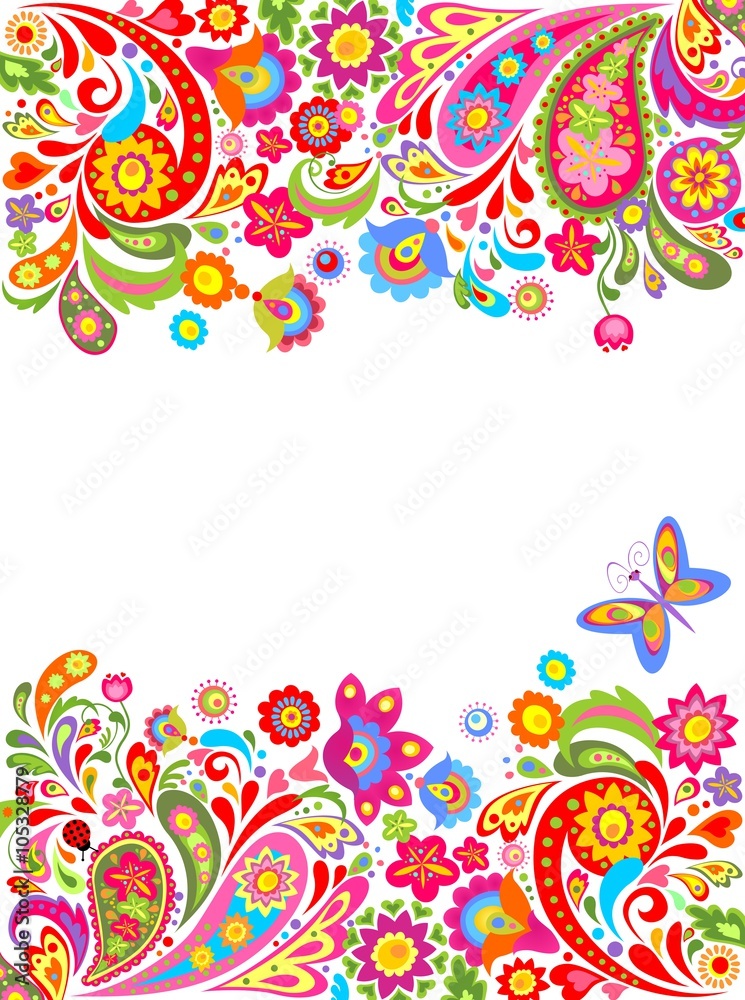 Colorful summery background Stock-Vektorgrafik | Adobe Stock