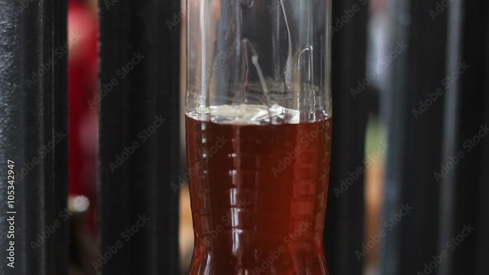 draft beer store. filling a bottle Stock Video | Adobe Stock