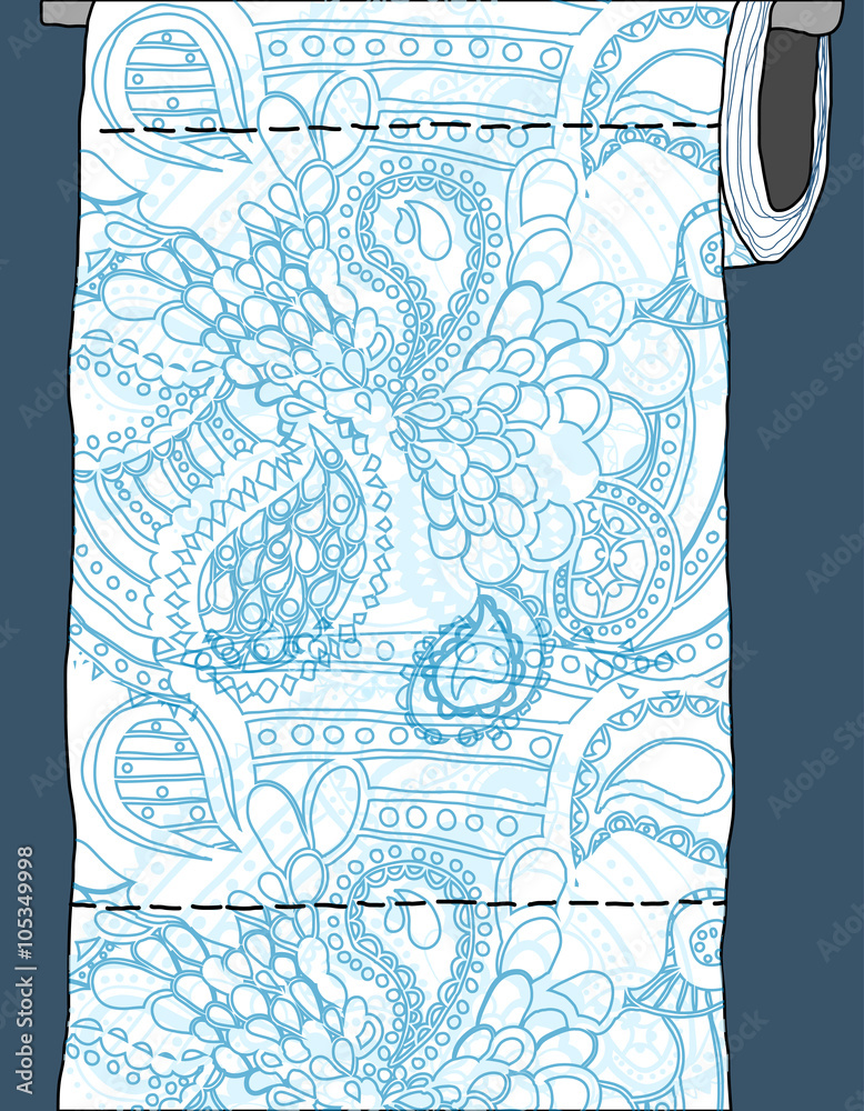 toilet paper background Stock Vector | Adobe Stock