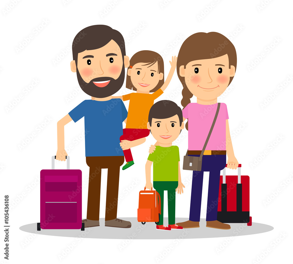 Family Vacation Clip Art