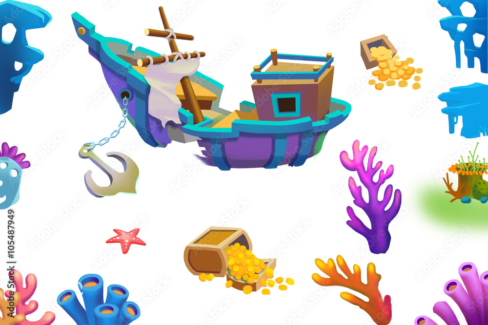 Creative Illustration and Innovative Art: Under the Sea Object Set 1 ...