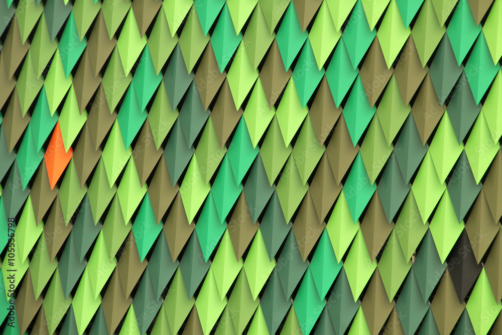 Foto de Patrón de rombos en una fachada de un edificio moderno en ...