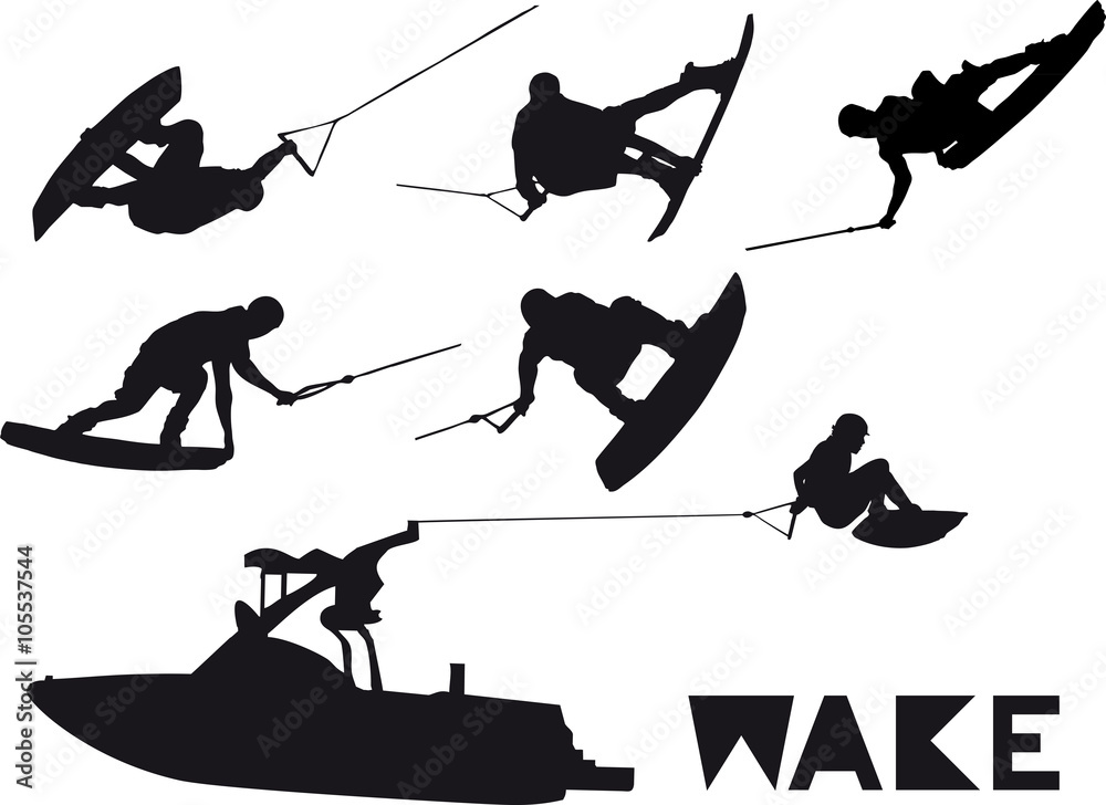 Wake_set_2 Stock Vector | Adobe Stock