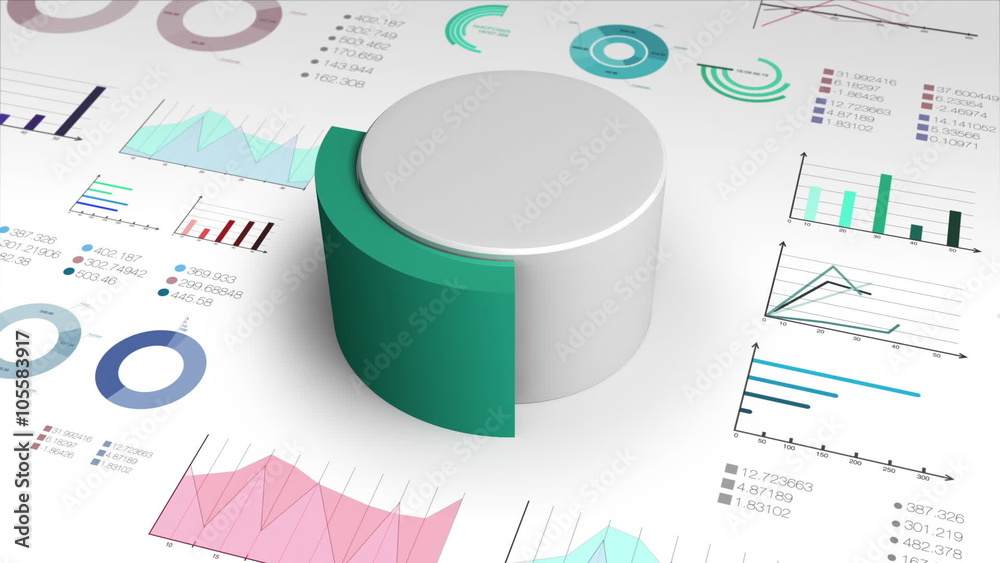 30 percent circle cylinder pie chart and various graph chart for ...