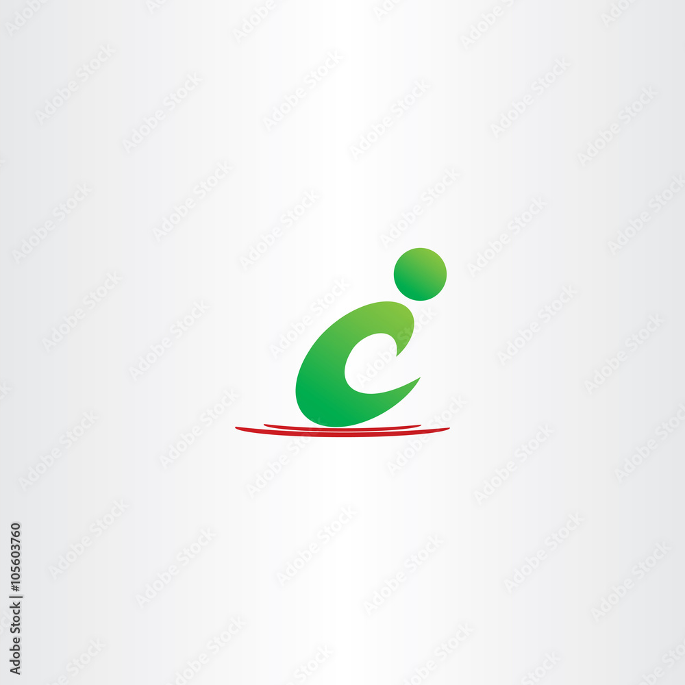 green man letter c icon c logo vector symbol Stock Vector | Adobe Stock