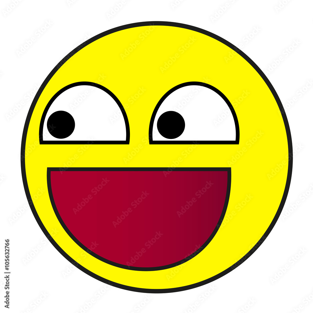 Smiley lachend Stock Vector | Adobe Stock