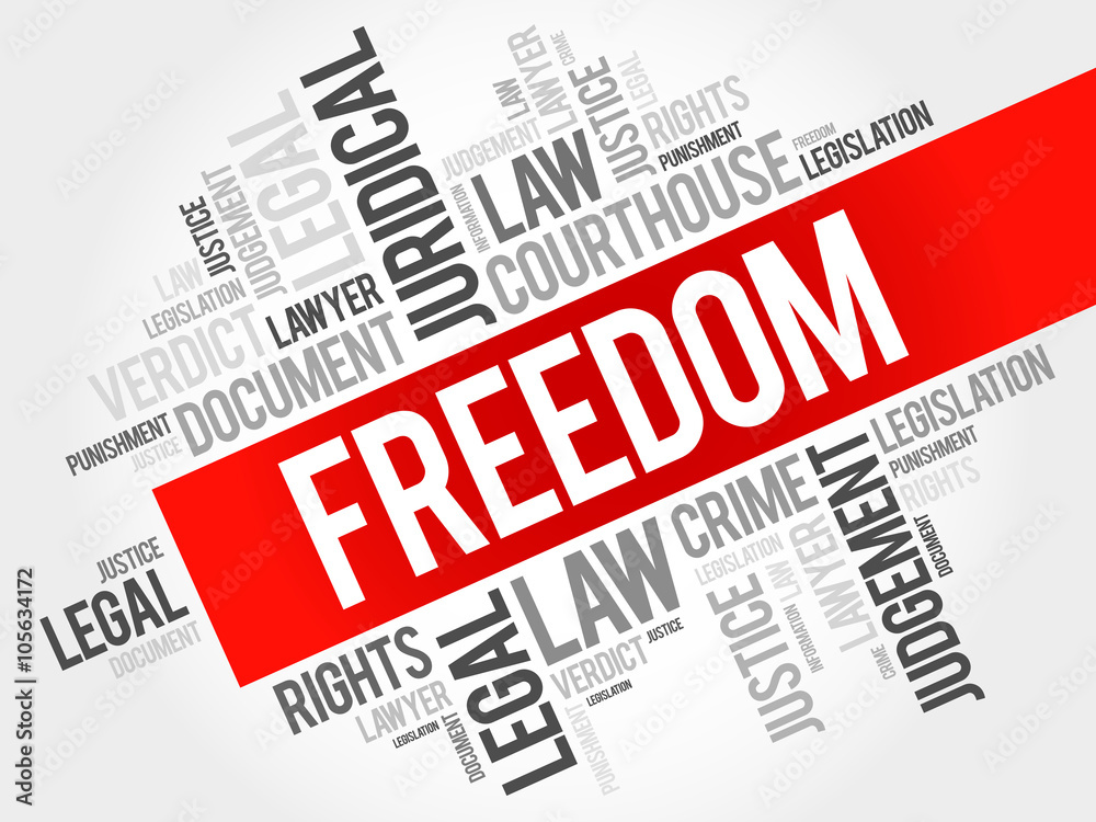Freedom word cloud concept Stock Vector | Adobe Stock
