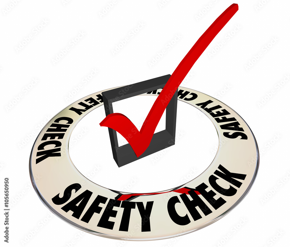 Safety Check Box Mark Inspection Security Review Approval 3d Wor Stock ...