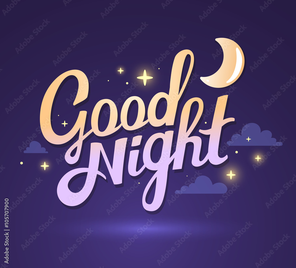 Purple Night Sky Good Night