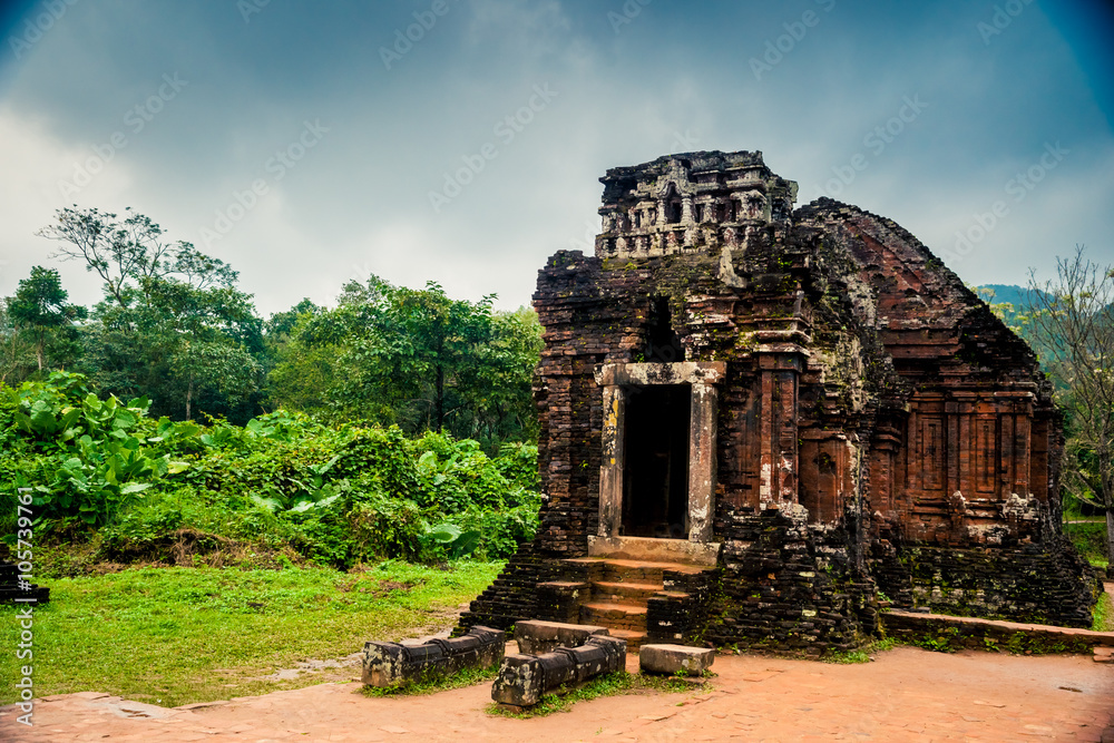 My Son, Ancient Hindu tamples of Cham culture in Vietnam near the ...