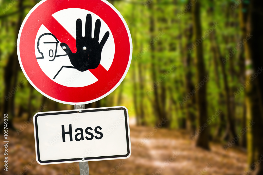 Schild 94 - Hass Stock-Illustration | Adobe Stock