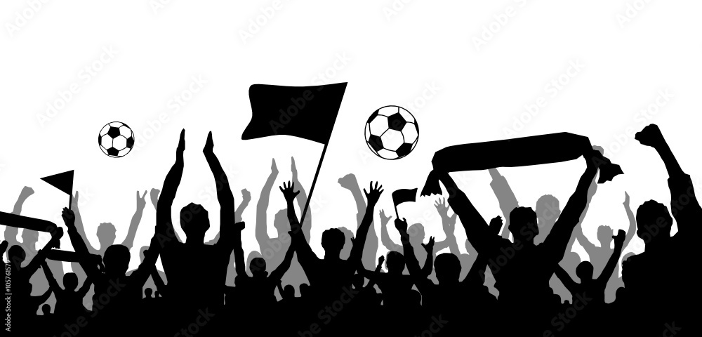 Fan Fussball Stock-Vektorgrafik | Adobe Stock