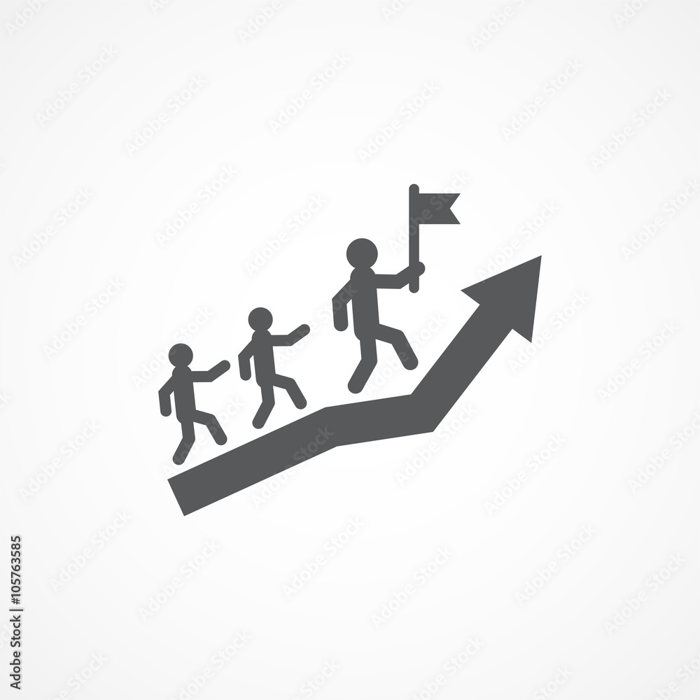 Leadership Icon Stock Vector | Adobe Stock