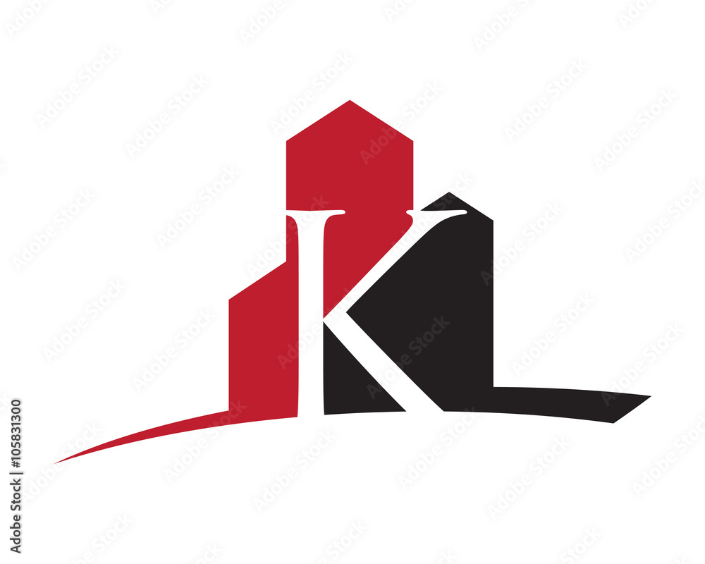 K building letter logo Stock Vector | Adobe Stock