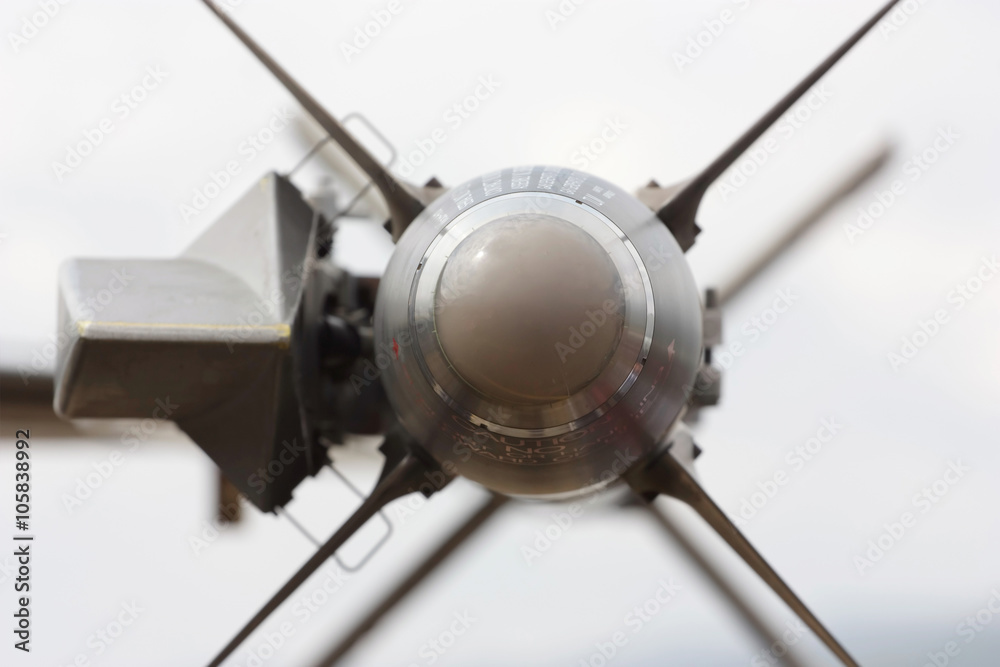 Short-range air to air missile on jet fighter wing tip Stock Photo ...