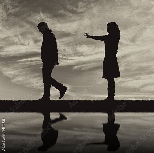 Man Leaving Women