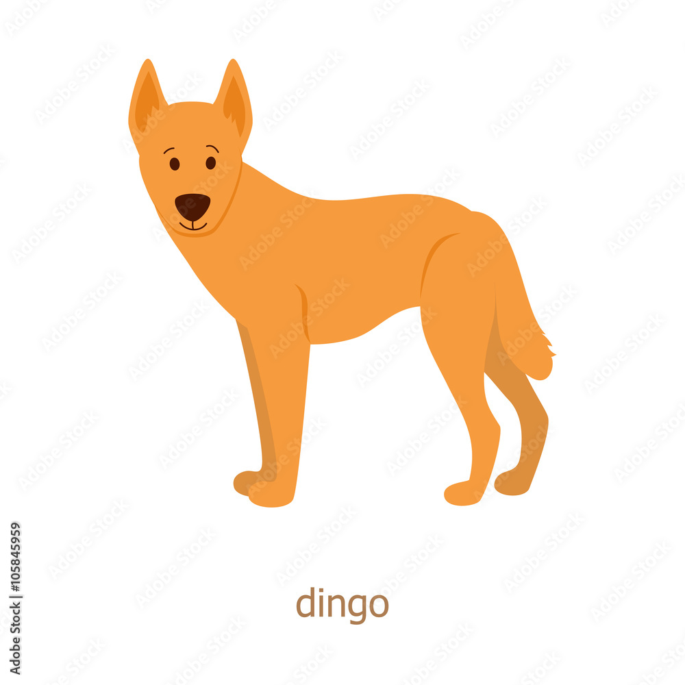 Dingo. Cartoon character. Stock Vector | Adobe Stock