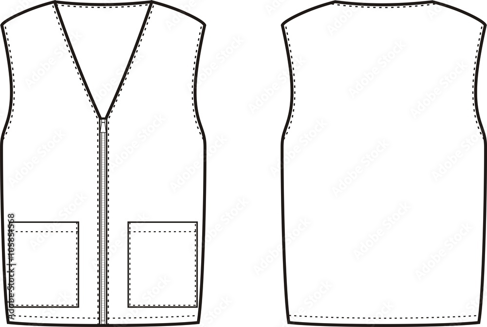 Vest Stock Vector | Adobe Stock