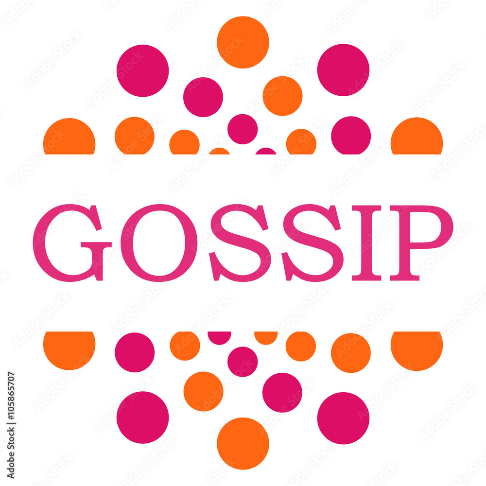 Gossip Pink Orange Dots Circle Square Stock Illustration | Adobe Stock