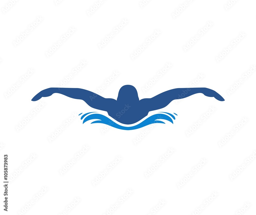 Swimming logo Векторный объект Stock | Adobe Stock