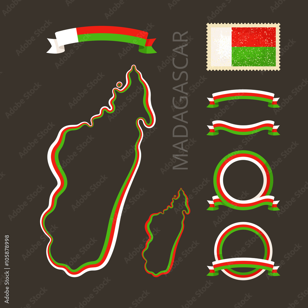 Colors of Madagascar Stock Vector | Adobe Stock