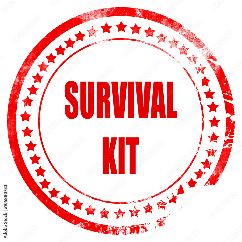 Survival kit sign ilustración de Stock | Adobe Stock