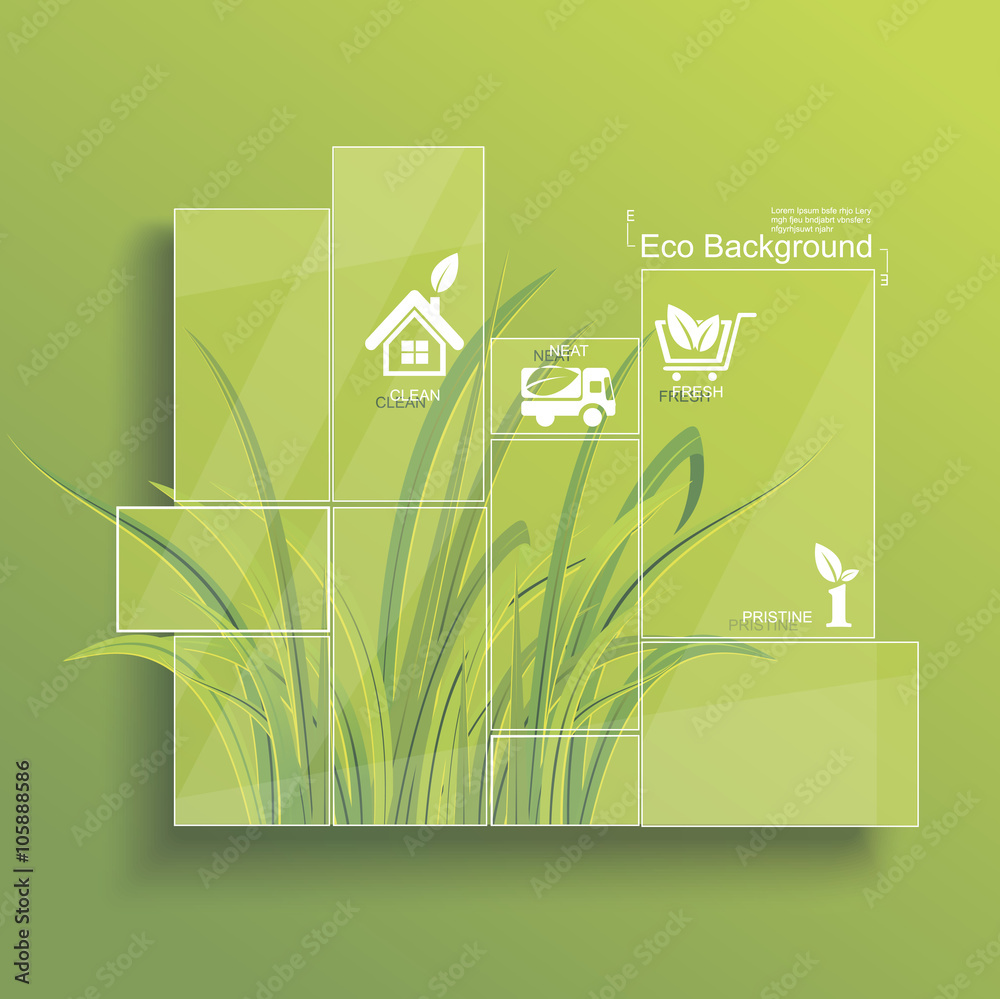Ecological Infographic Stock Vector | Adobe Stock