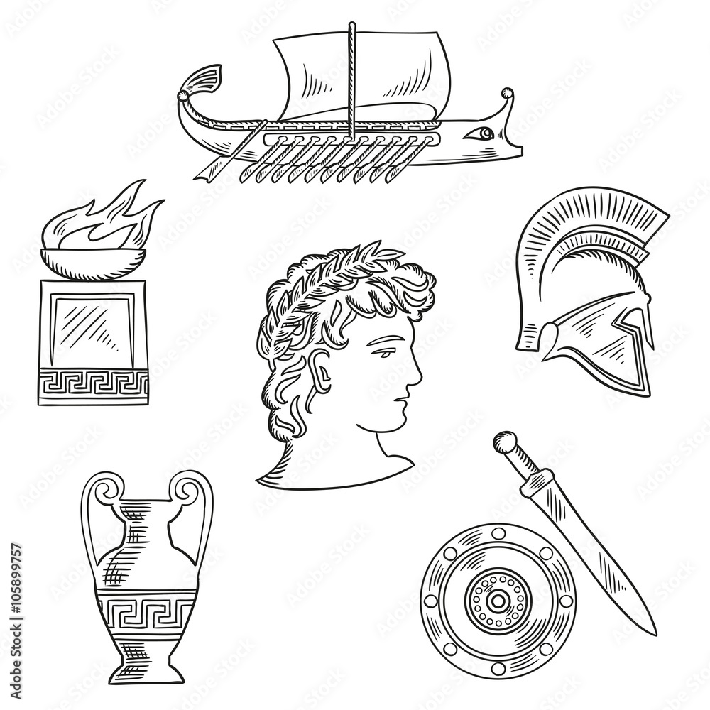Ancient Greek Shield Symbols