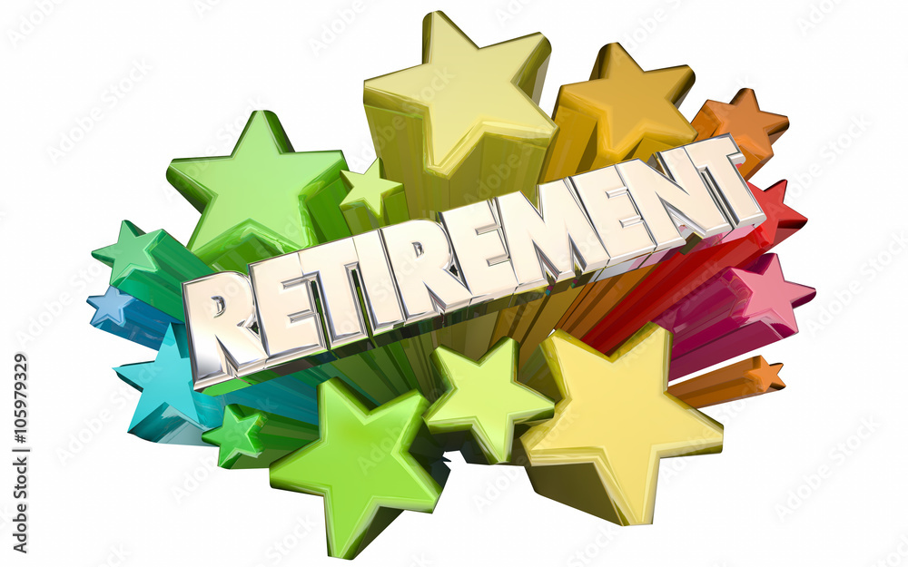 Retirement Farewell Going Away Employment Ending 3d Stars Words Stock ...