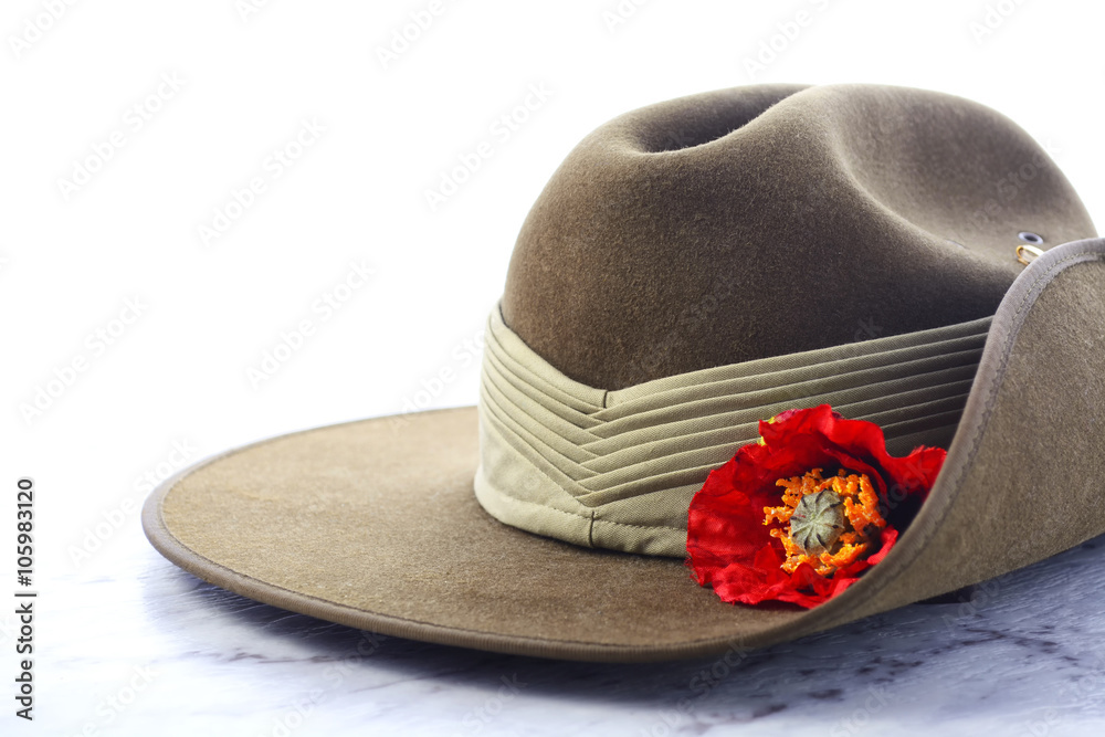 ANZAC Day Australian Slouch Hat Stock Photo | Adobe Stock